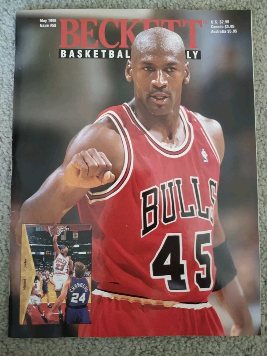 Michael Jordan Beckett Magazine Issue 58 May 1995 No Label - Etsy