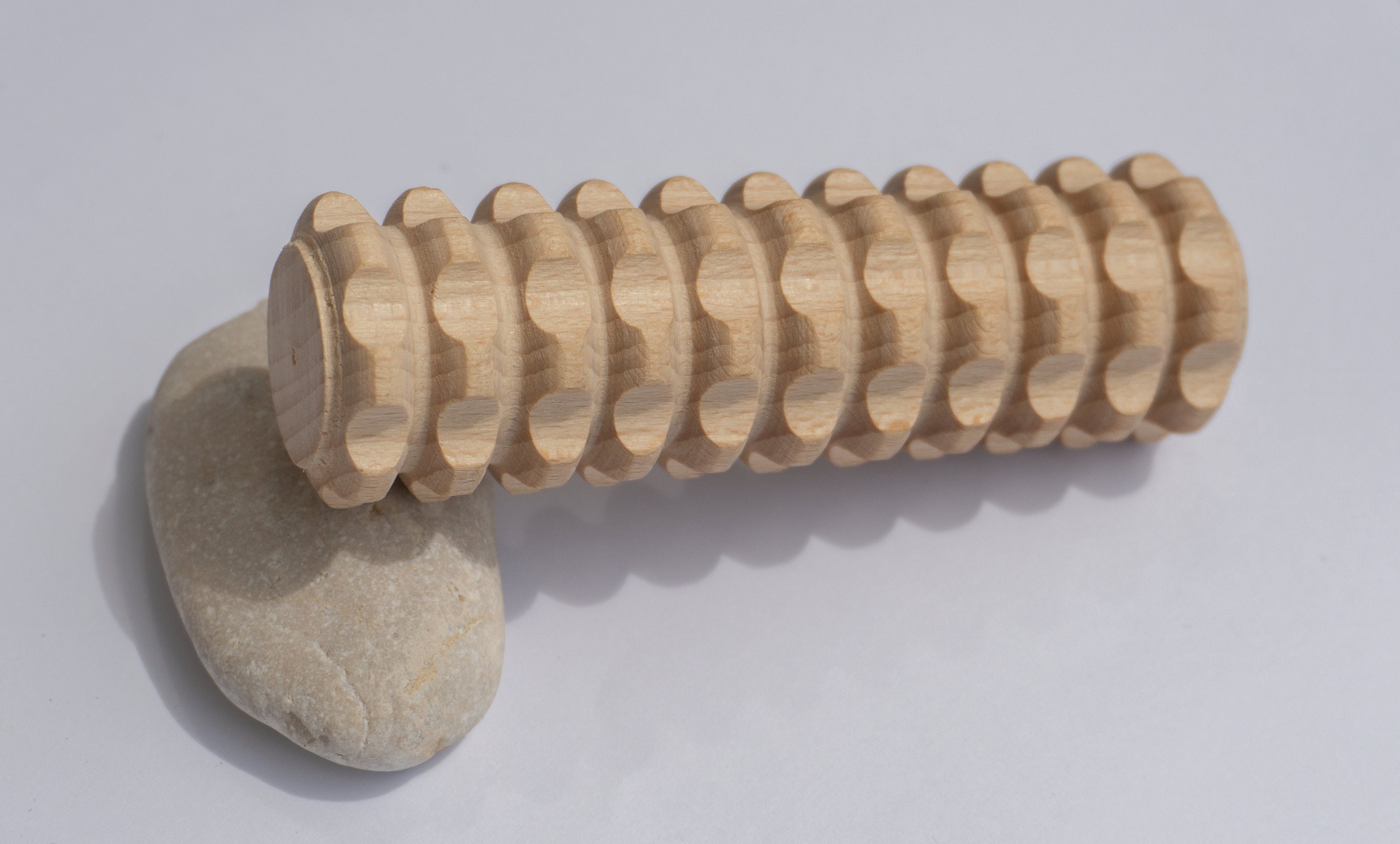 Handcrafted Wooden Massage Roller Natural Pain Relief and Eco-friendly ...