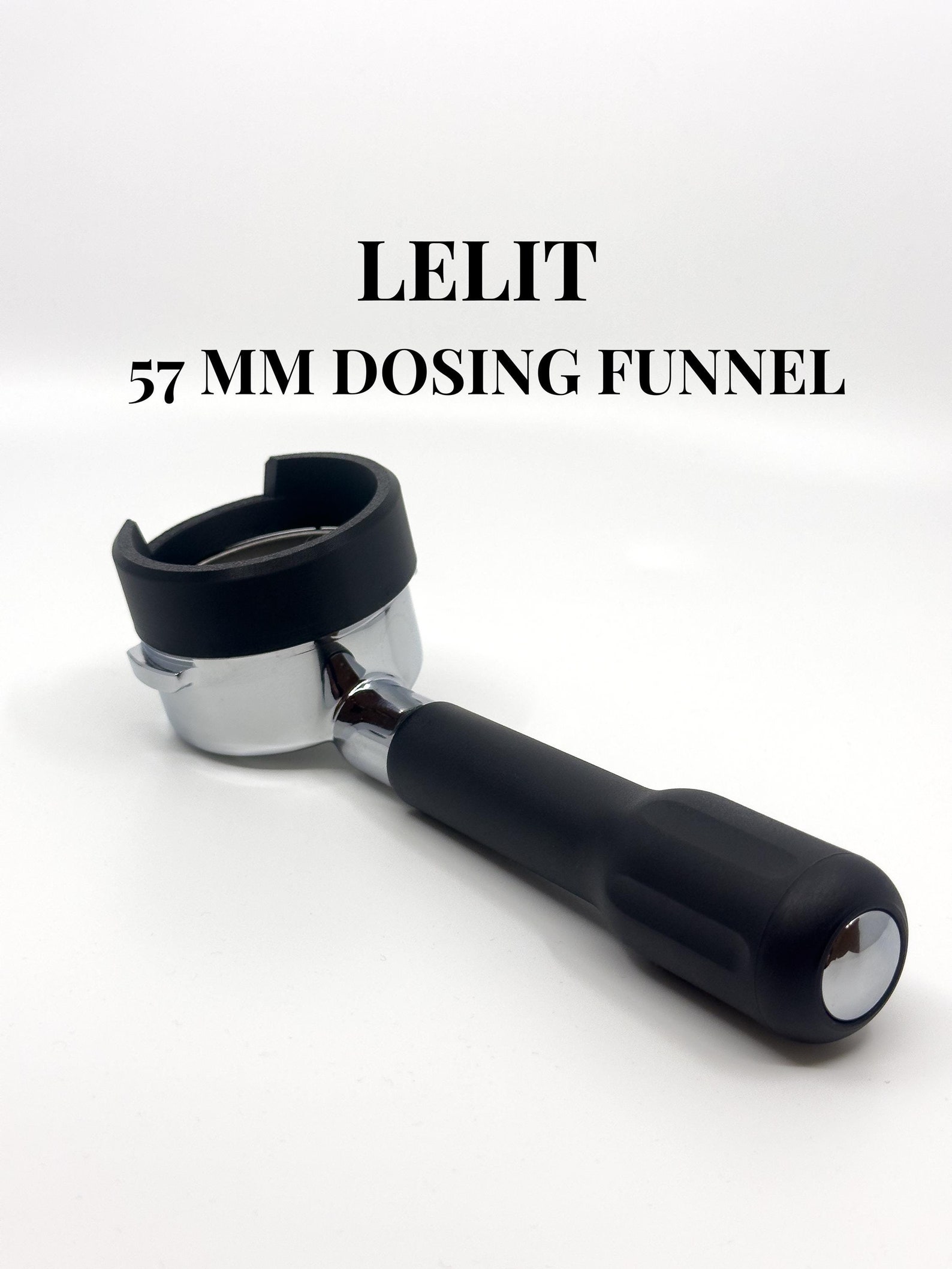 Lelit 57mm Magnetic Dosing Funnel for Espresso Puck Prep - Single Dose ...