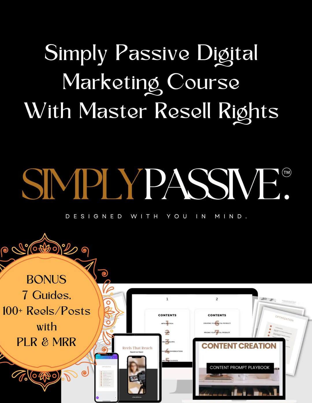 Simply Passive Digital Marketing Course - Etsy
