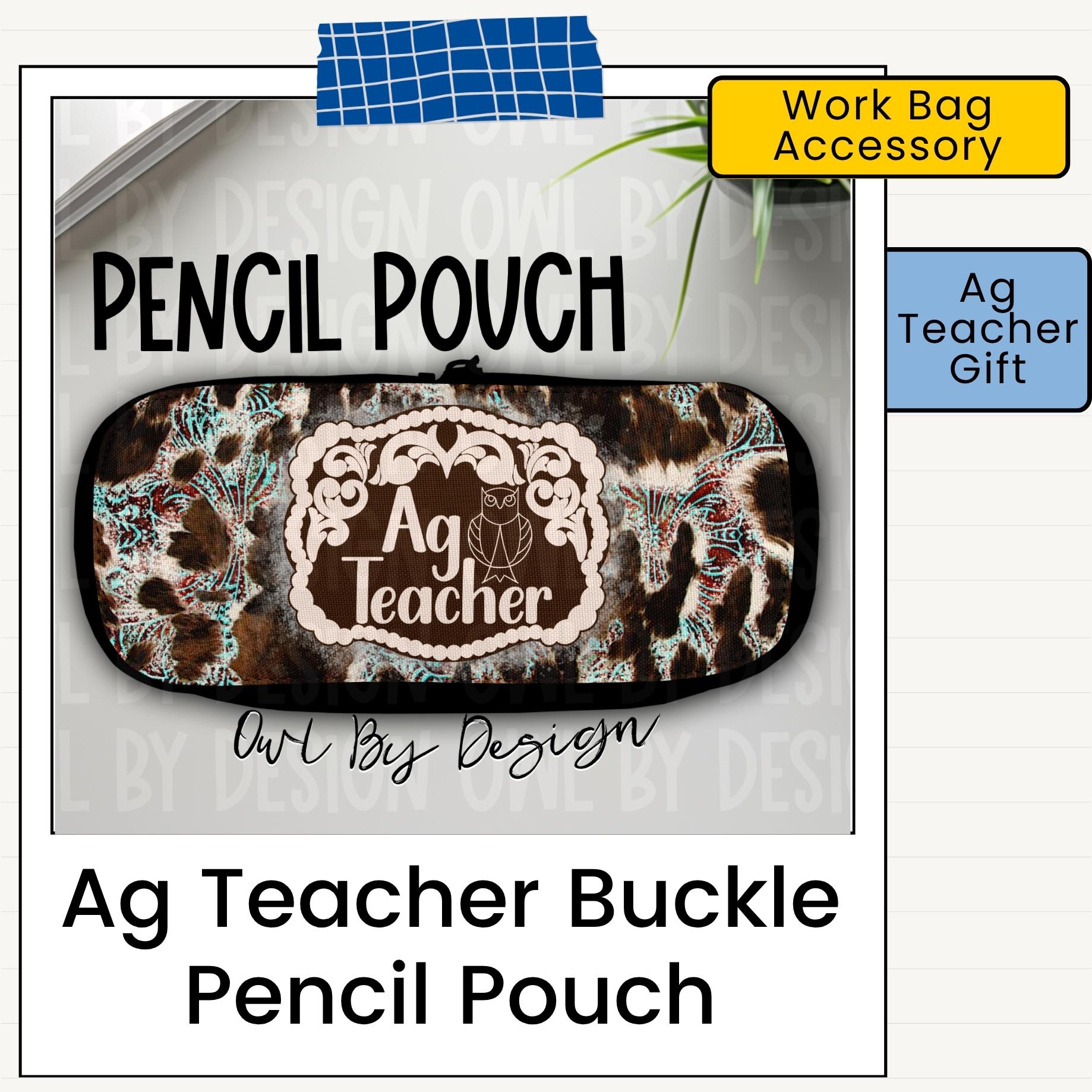 Ag Teacher Pencil Pouch | Western Teacher Gift | Agriculture Teacher ...
