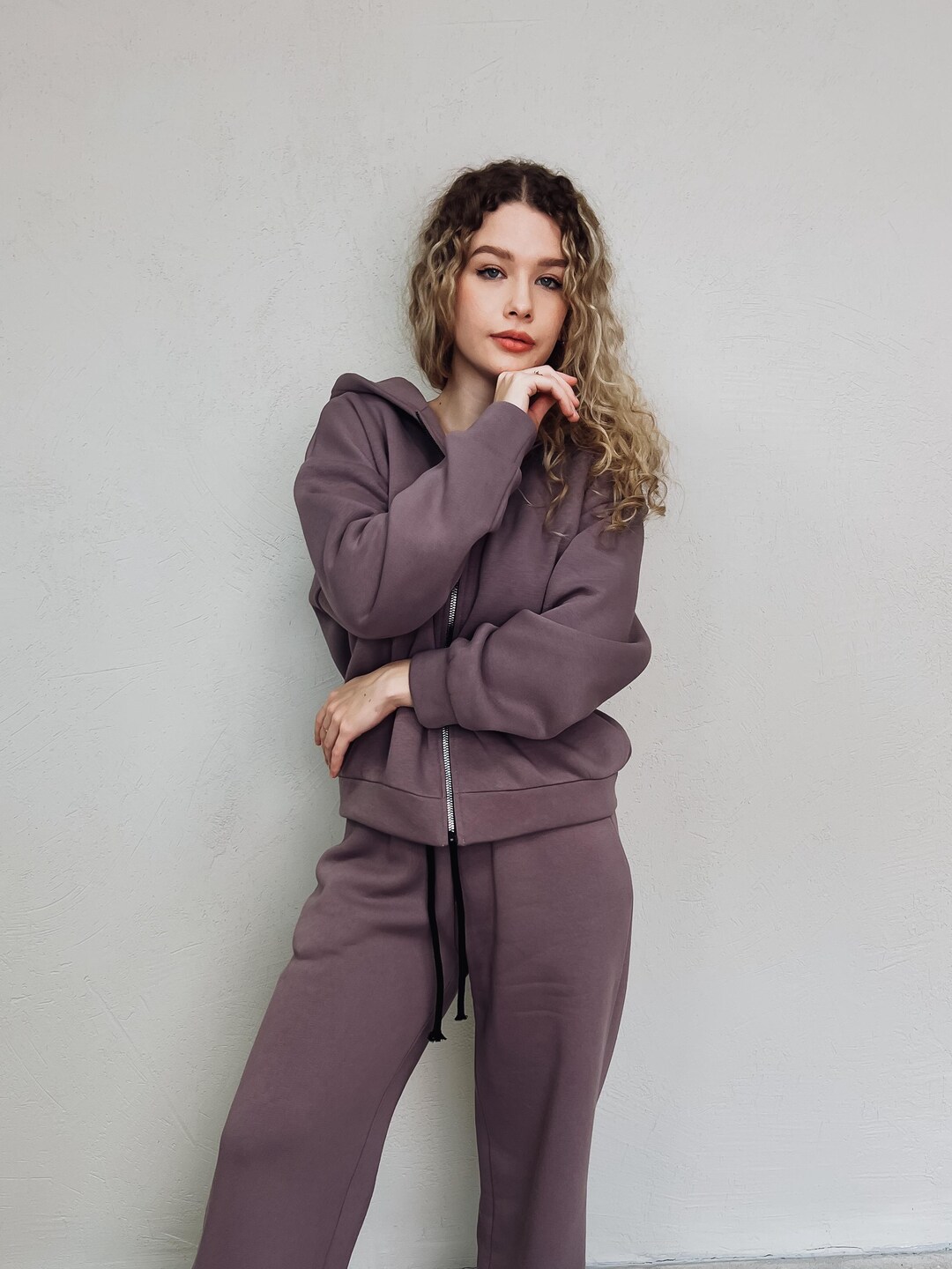Women's Fleece Tracksuit | Warm Women's Tracksuit | Tracksuit With ...