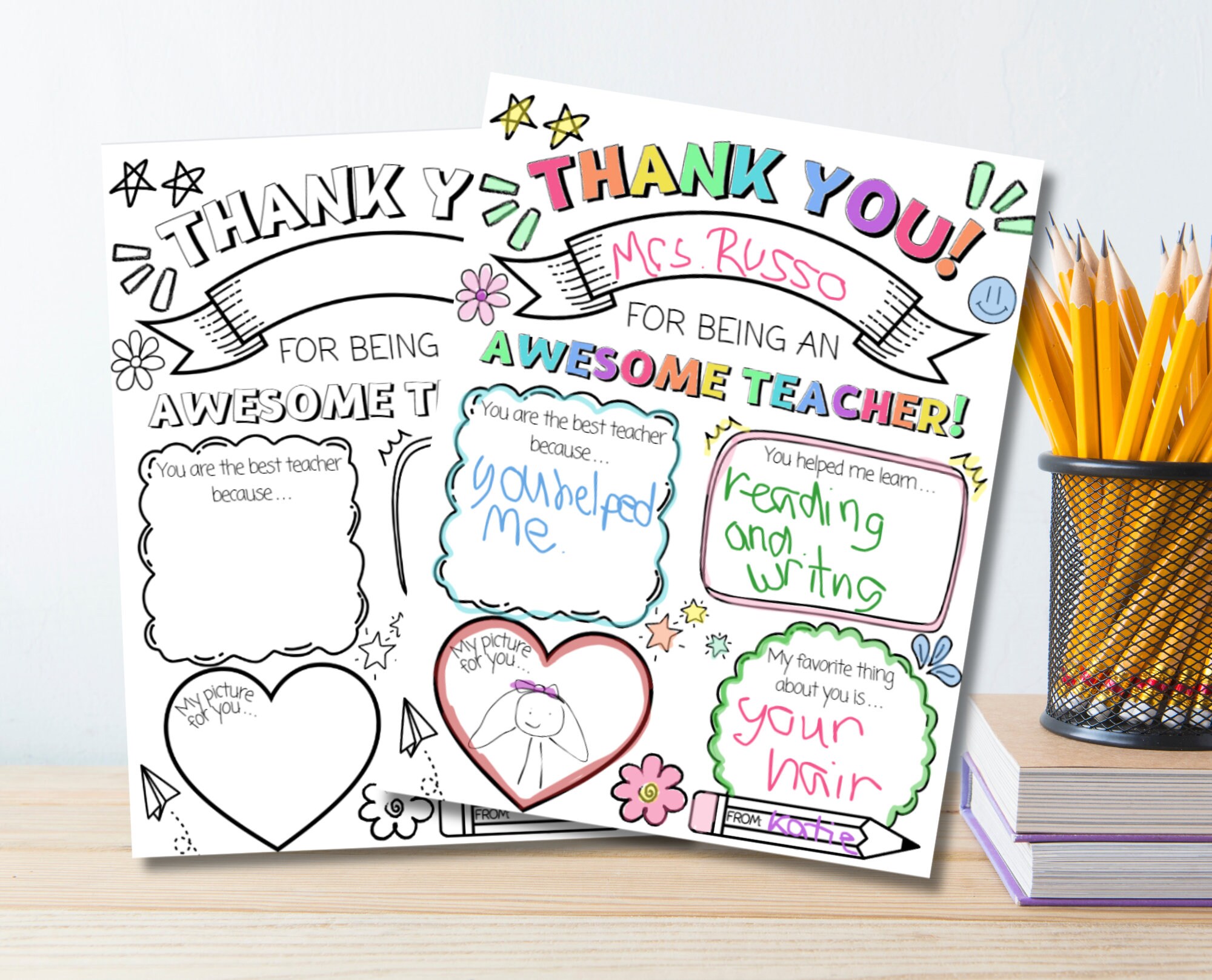 Teacher Appreciation Gift, Printable Teacher Appreciation Week Gift ...