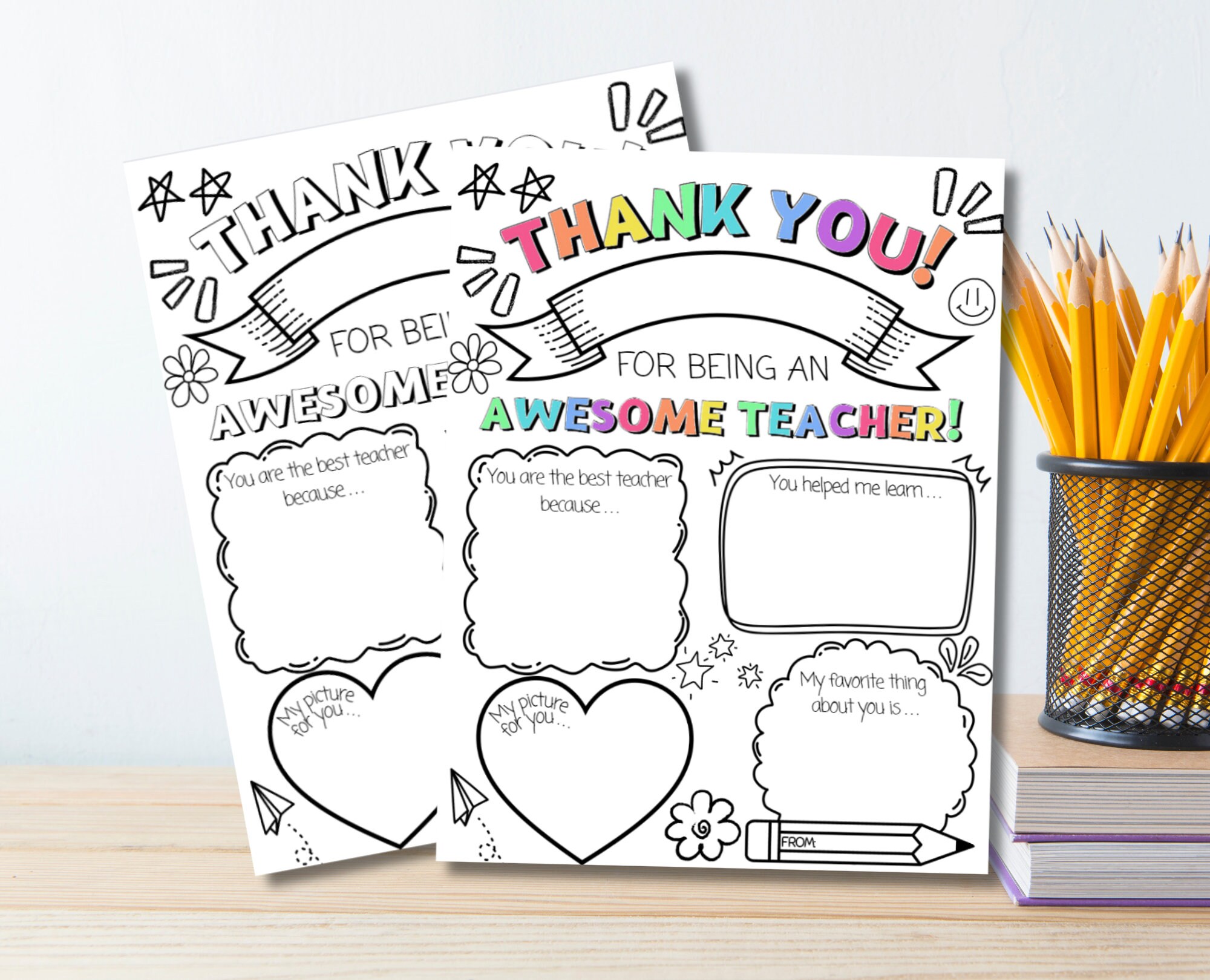 Teacher Appreciation Gift, Printable Teacher Appreciation Week Gift ...