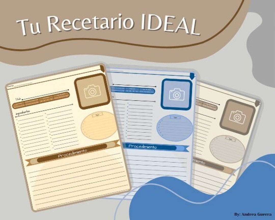 Recipe Book Template to Form and Record Your Recipes - Etsy