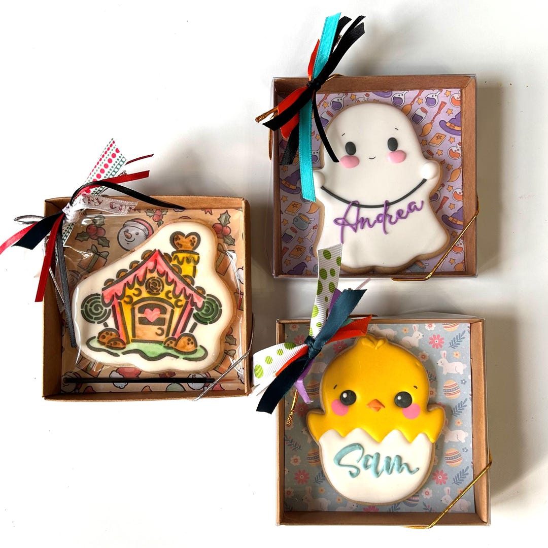 50 - Single Cookie Box W Clear Lid - 4.375