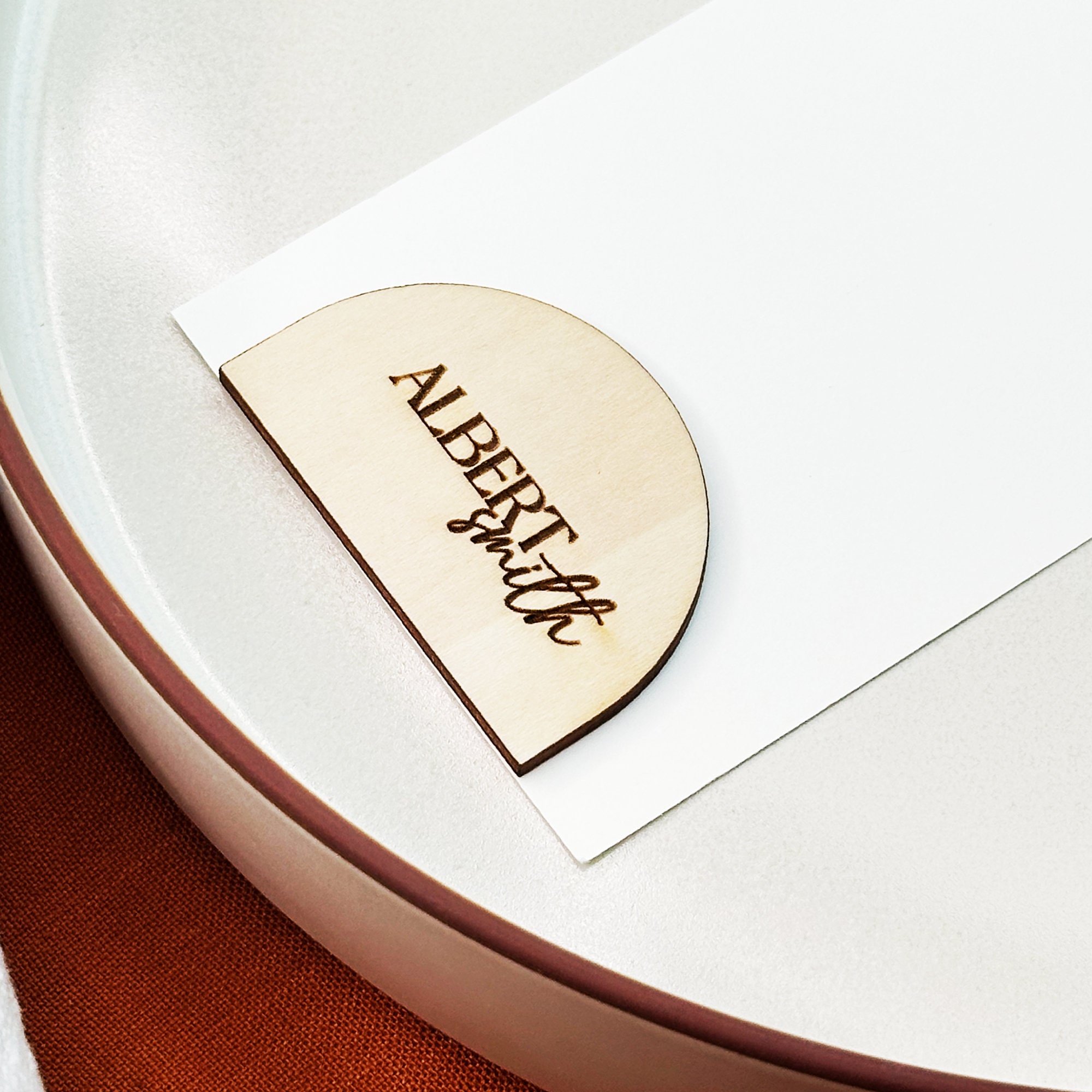 Name Plate Wedding Name Plate Wooden Setting Wedding Name Place Card ...