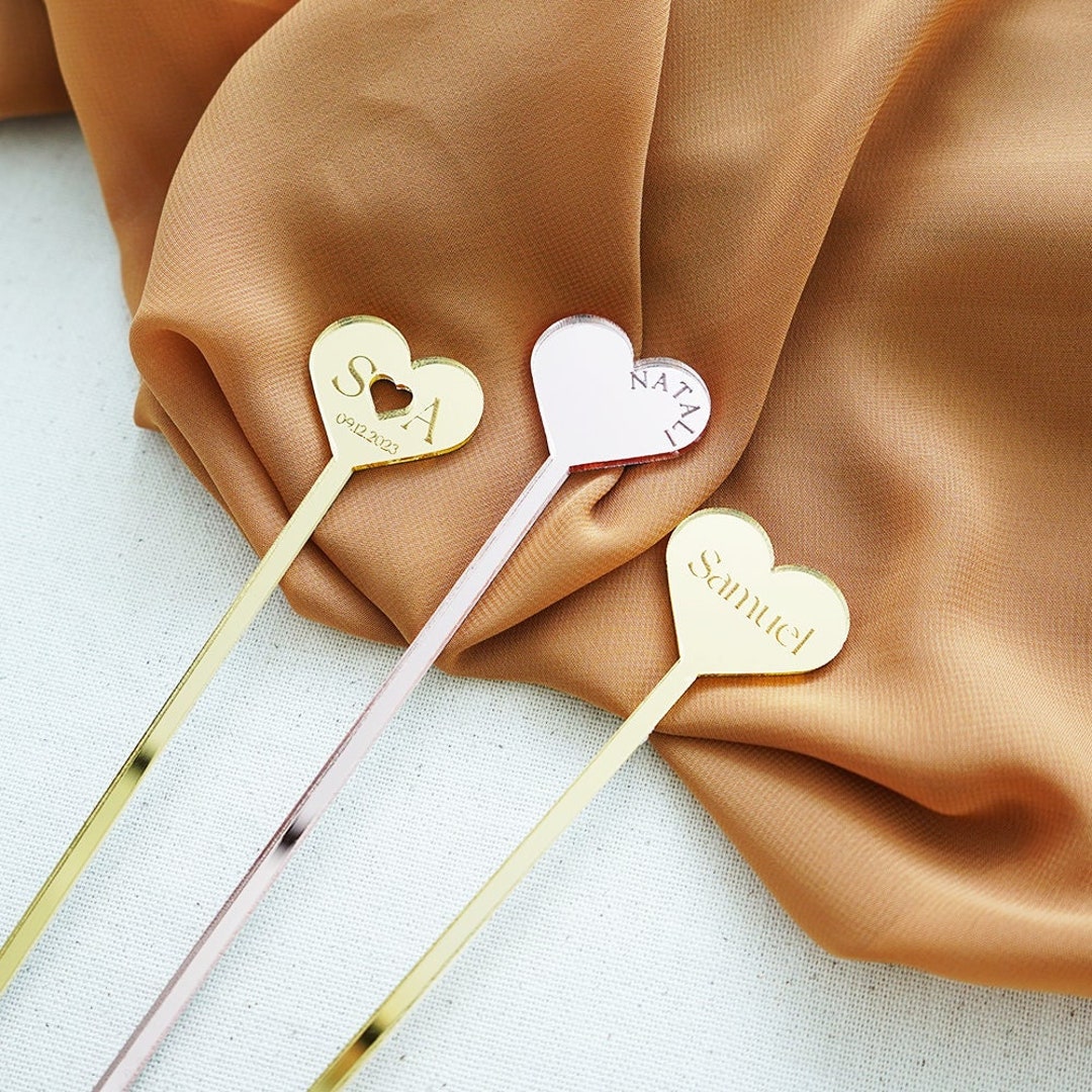 Personalized Drink Stirrers Wedding Cocktail Stirrers Custom Drink ...