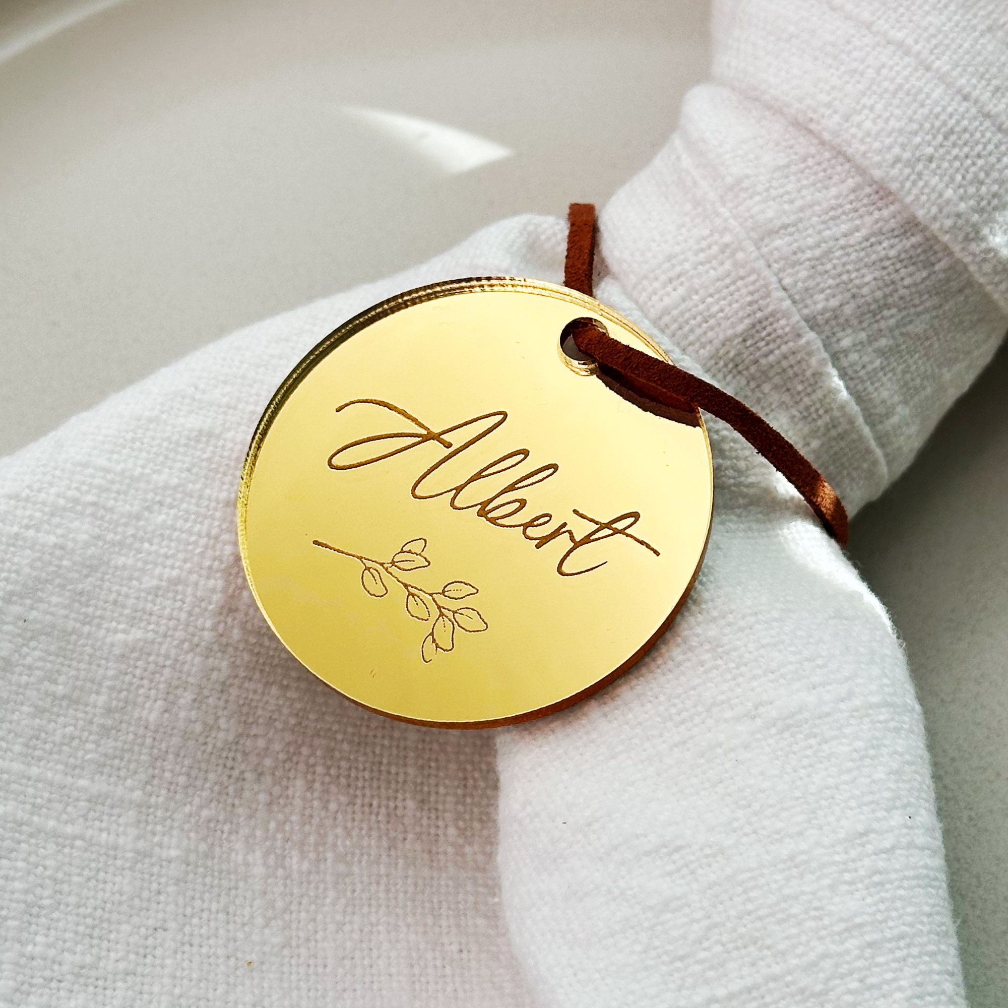 Modern Wedding Name Plate Setting Rustic Wedding Name Place Card ...