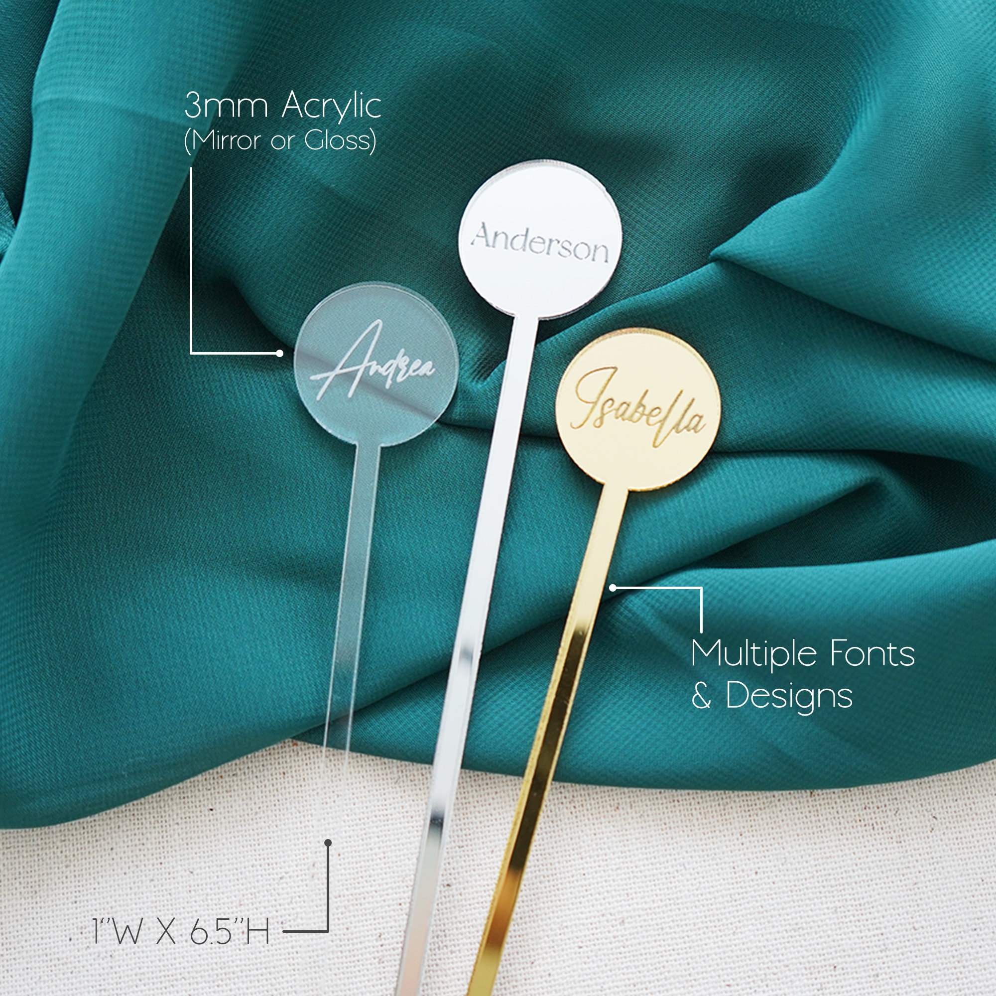 Personalized Drink Stirrers Wedding Cocktail Stirrers Custom Drink ...