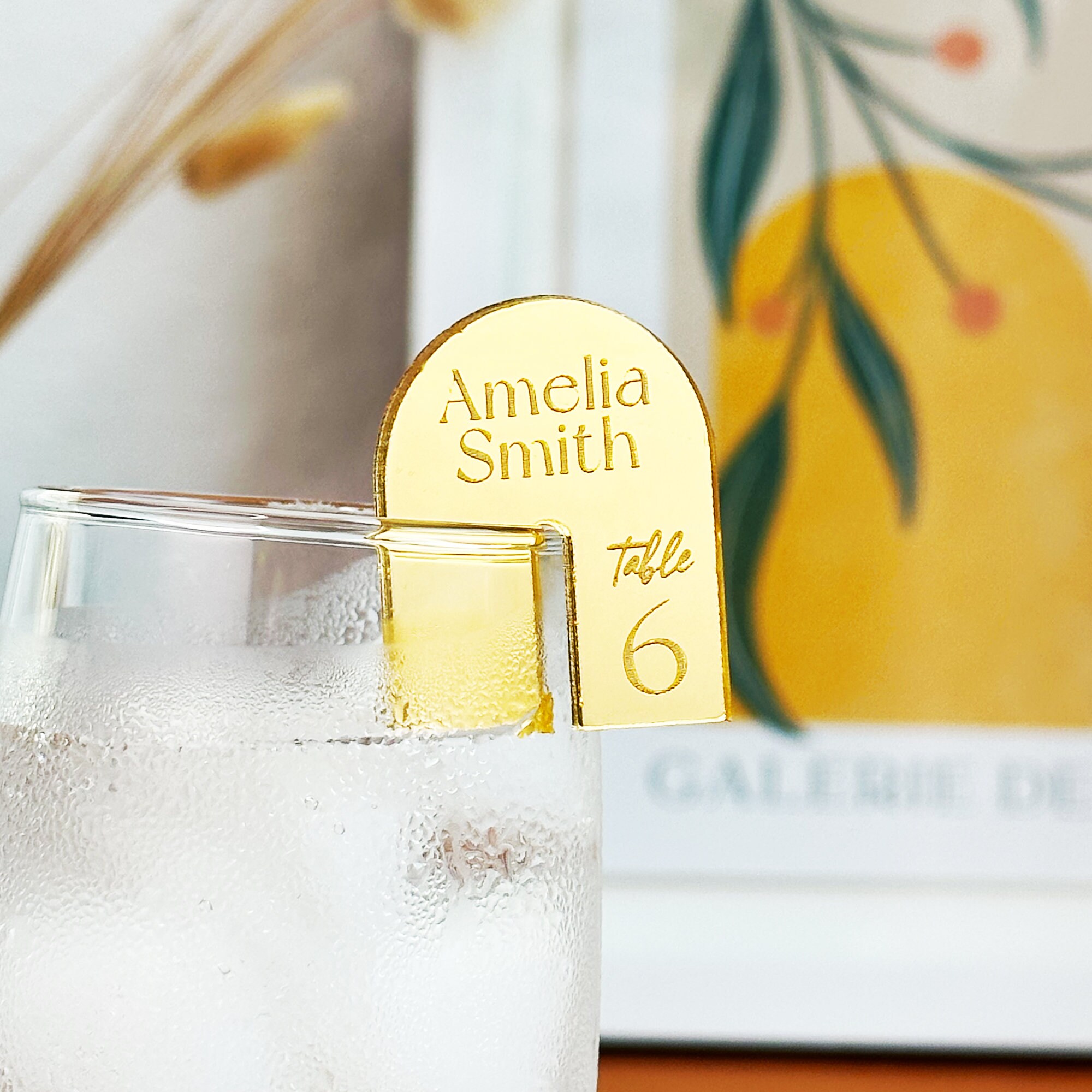 Personalized Drink Tags Acrylic Champagne Toppers Wine Charm Custom ...