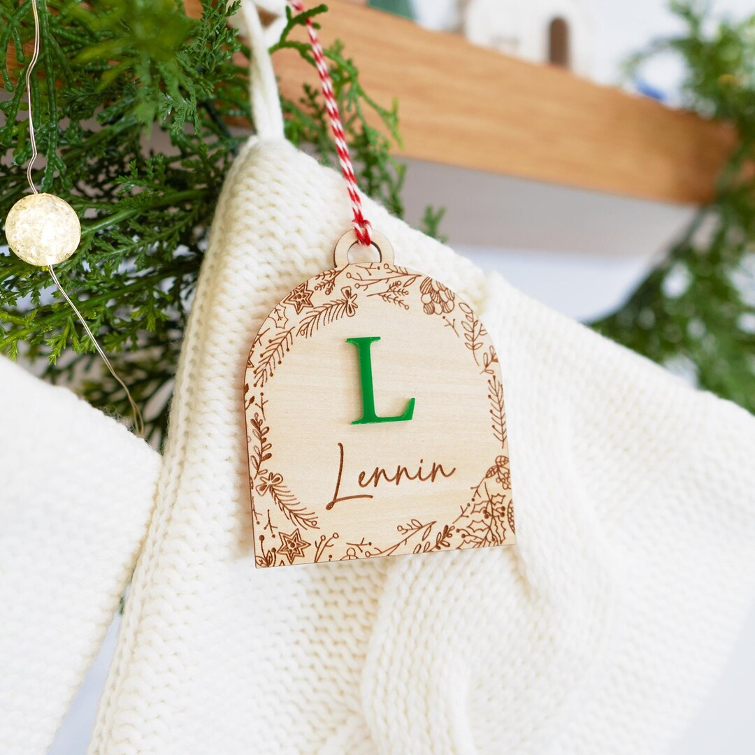 Stocking Name Tags | Names for Stocking | Acrylic Names | Personalized ...