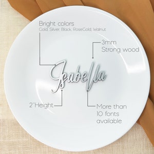 Luxury Wedding Custom Tags Name Plate Wooden Setting Wedding Name Place ...