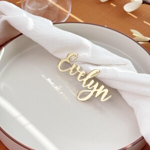 Modern Wedding Name Plate Setting Acrylic Wedding Name Place Card ...