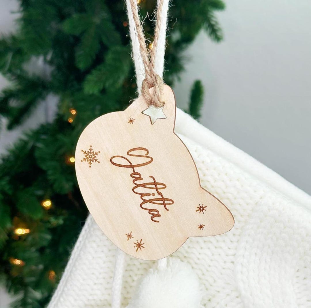 Stocking Name Tags | Names for Stocking | Acrylic Names | Personalized ...