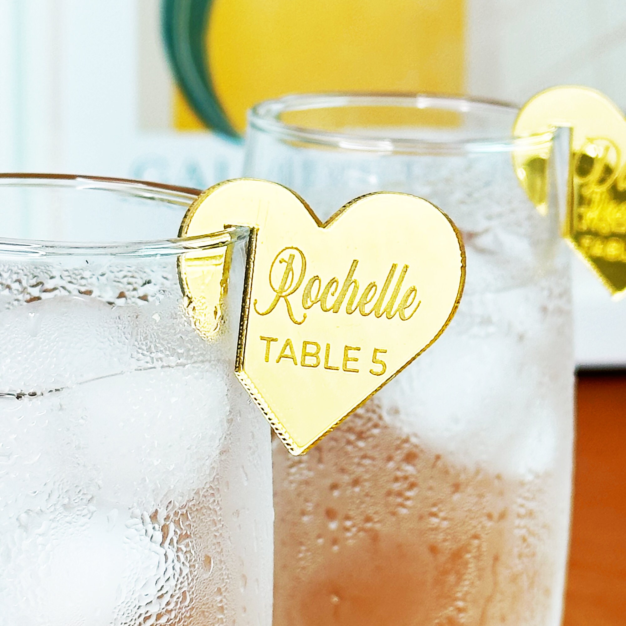 Personalized Drink Tags Acrylic Champagne Toppers Wine Charm Custom ...