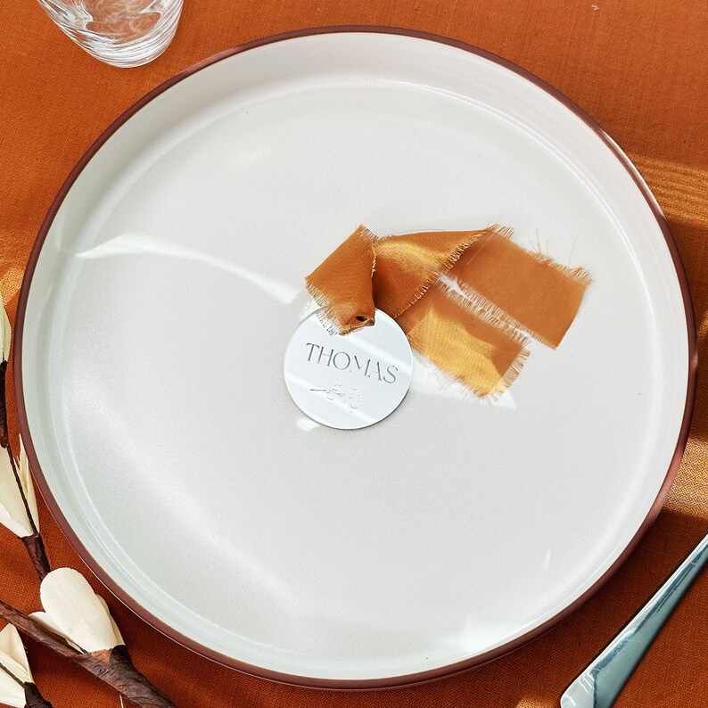 Modern Wedding Name Plate Setting Acrylic Wedding Name Place Card ...