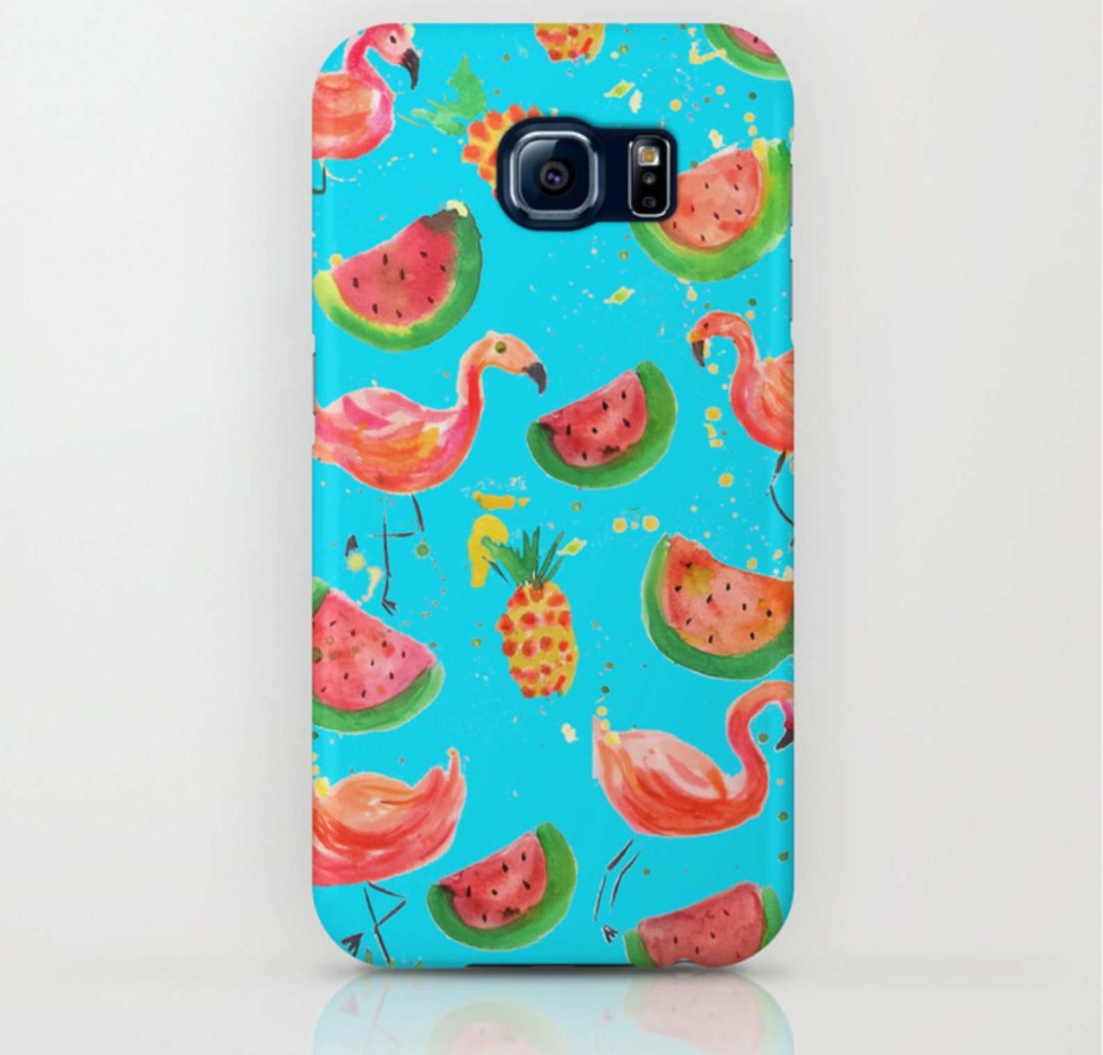Watermelon Phone Case Iphone 5 Case Flamingo Print Preppy - Etsy