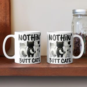 Nothin' Butt Cats PNG, Funny Cat Clipart, Cat Lover PNG, Cat Butt ...