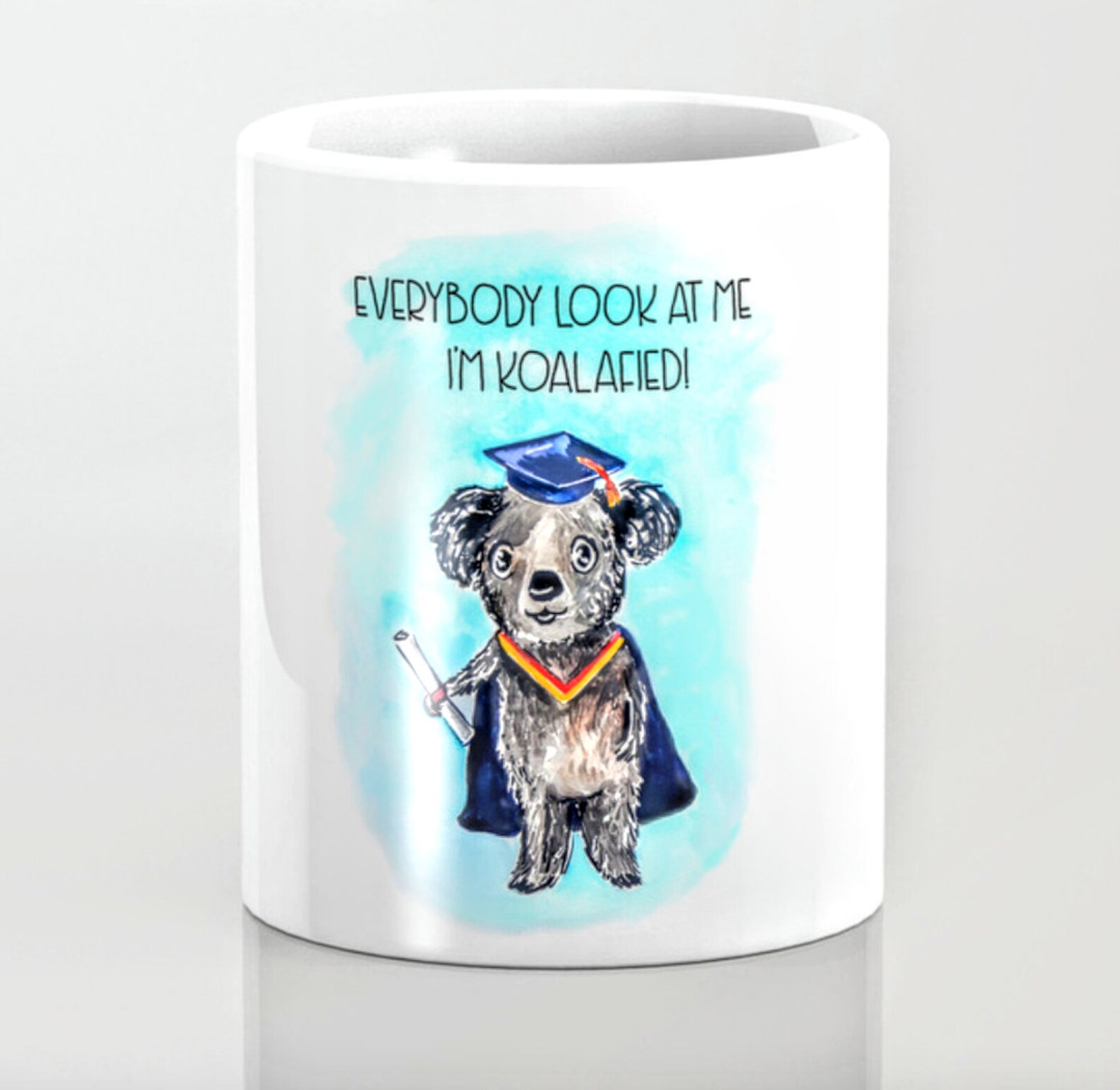 Koala Mug Congratulations Congrats Pun Koalafied New Job Graduation ...
