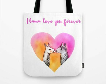 Llama Valentine's Day Card for Her Llama Love You Forever | Etsy