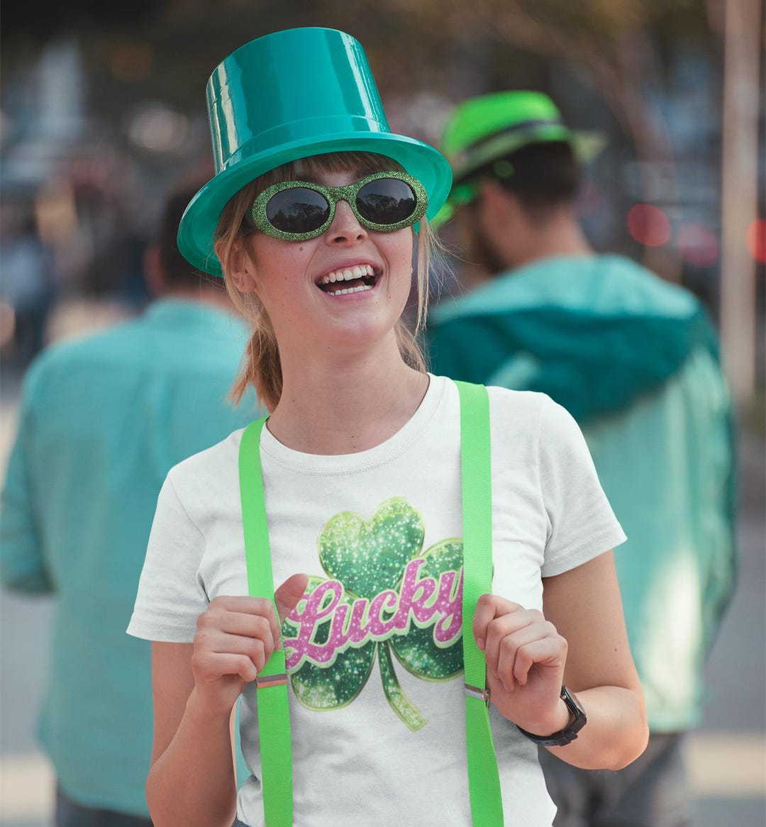 Lucky Shamrock—pink & Green St. Patrick's Day, Funny and Cute, St ...