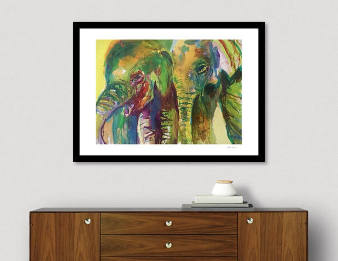 Elephant Print Elephant Art Animal Art Wild Animals African Animal Cute ...