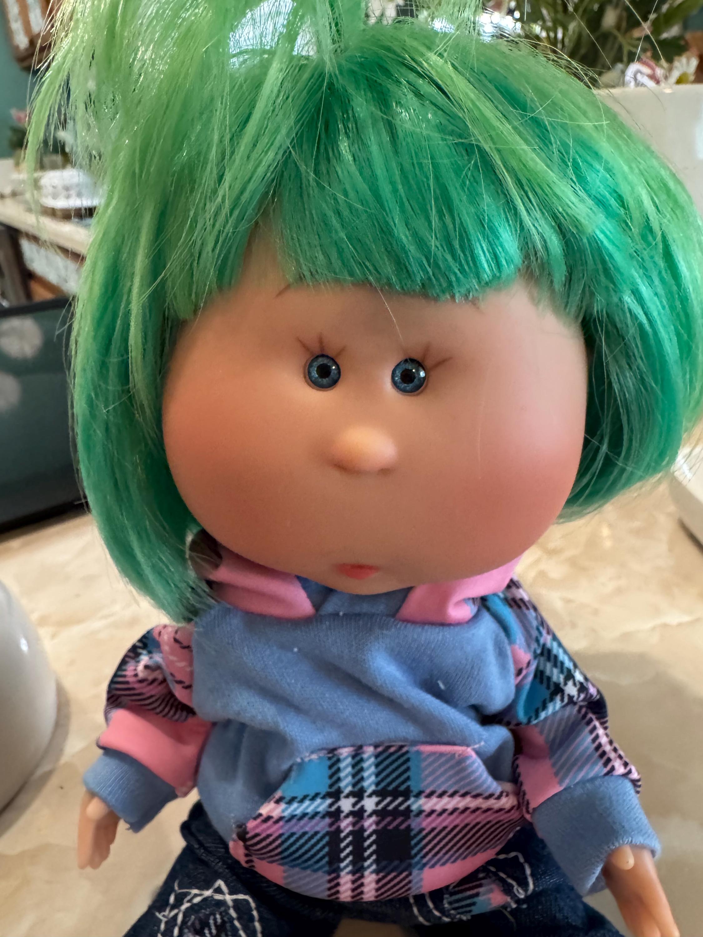 Nines Odniel Green Hair Doll - Etsy