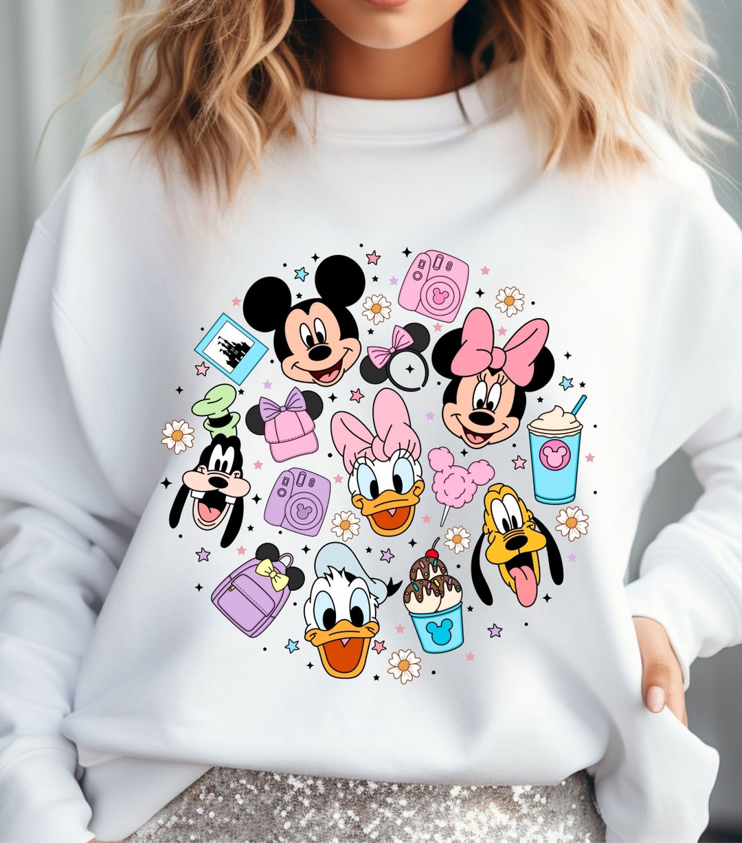 Mickey Mouse Club House Characters Sweat, Mickey Mouse, Minnie Mouse ...
