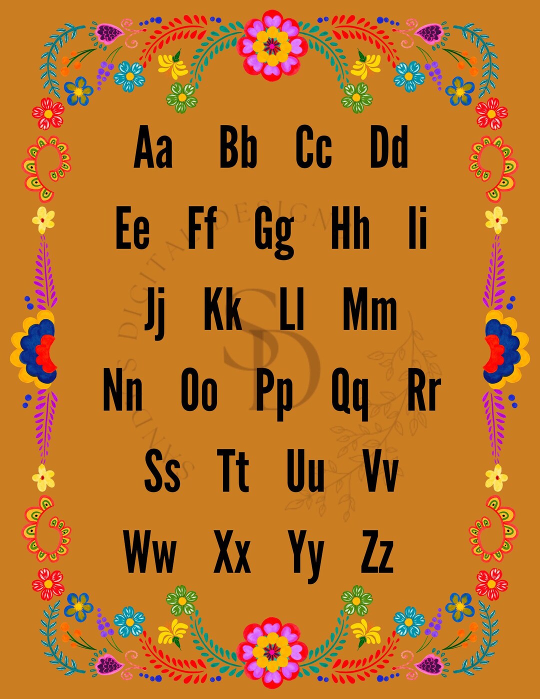ABC Chart PDF Download - Etsy