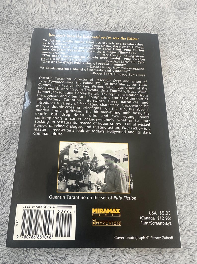 1994 First Edition Pulp Fiction Script - Etsy