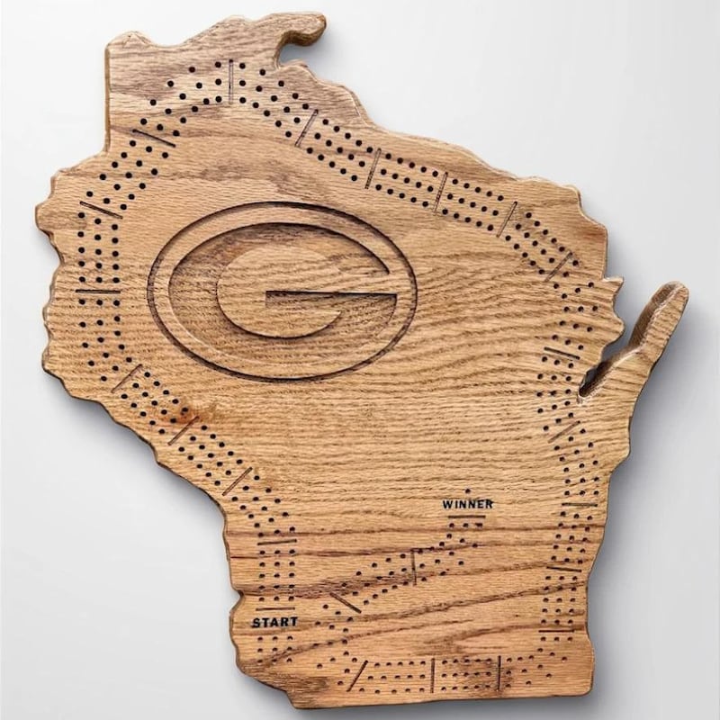 Football Cribbage Board - Etsy