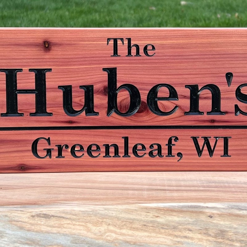 Cedar Wood Signs - Etsy