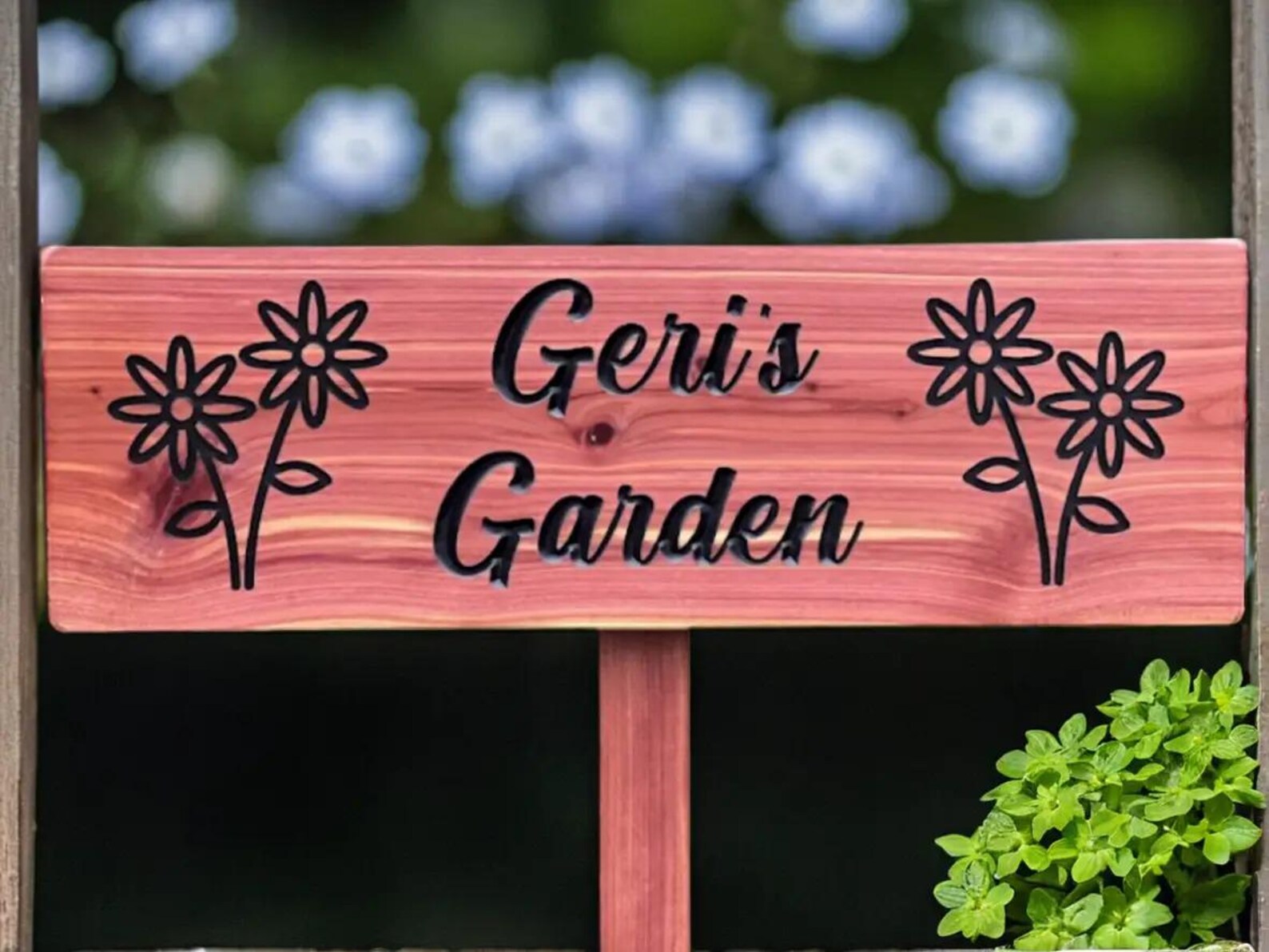 Garden Sign | Personalized Garden Sign | Garden Decor | Flower Sign ...