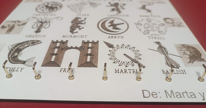 Game of Thrones Keyring LBRN2 SVG DXF IA - Etsy
