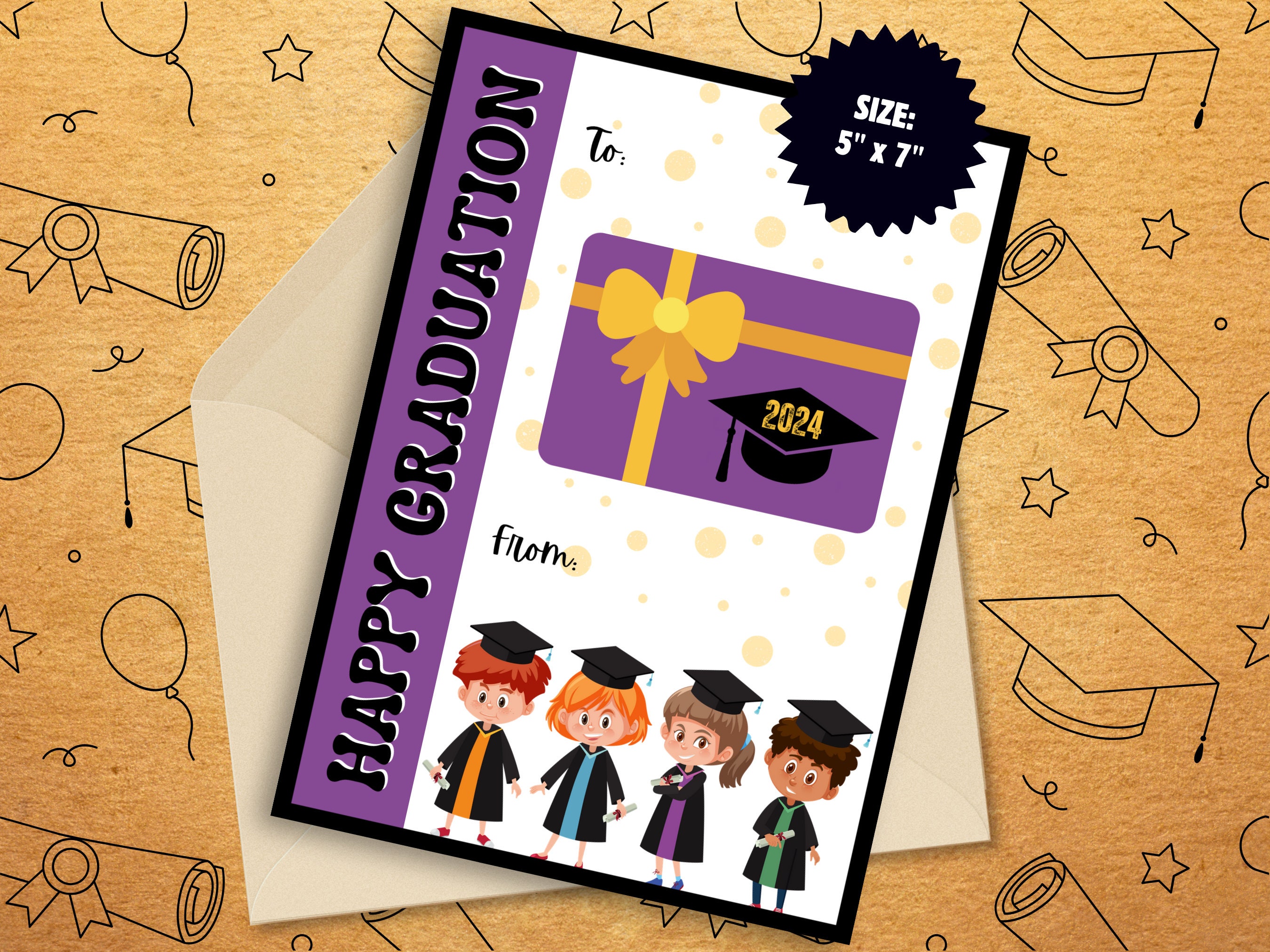 Graduation Gift Card Holder, Class of 2024, Graduation Gift, Congrats ...