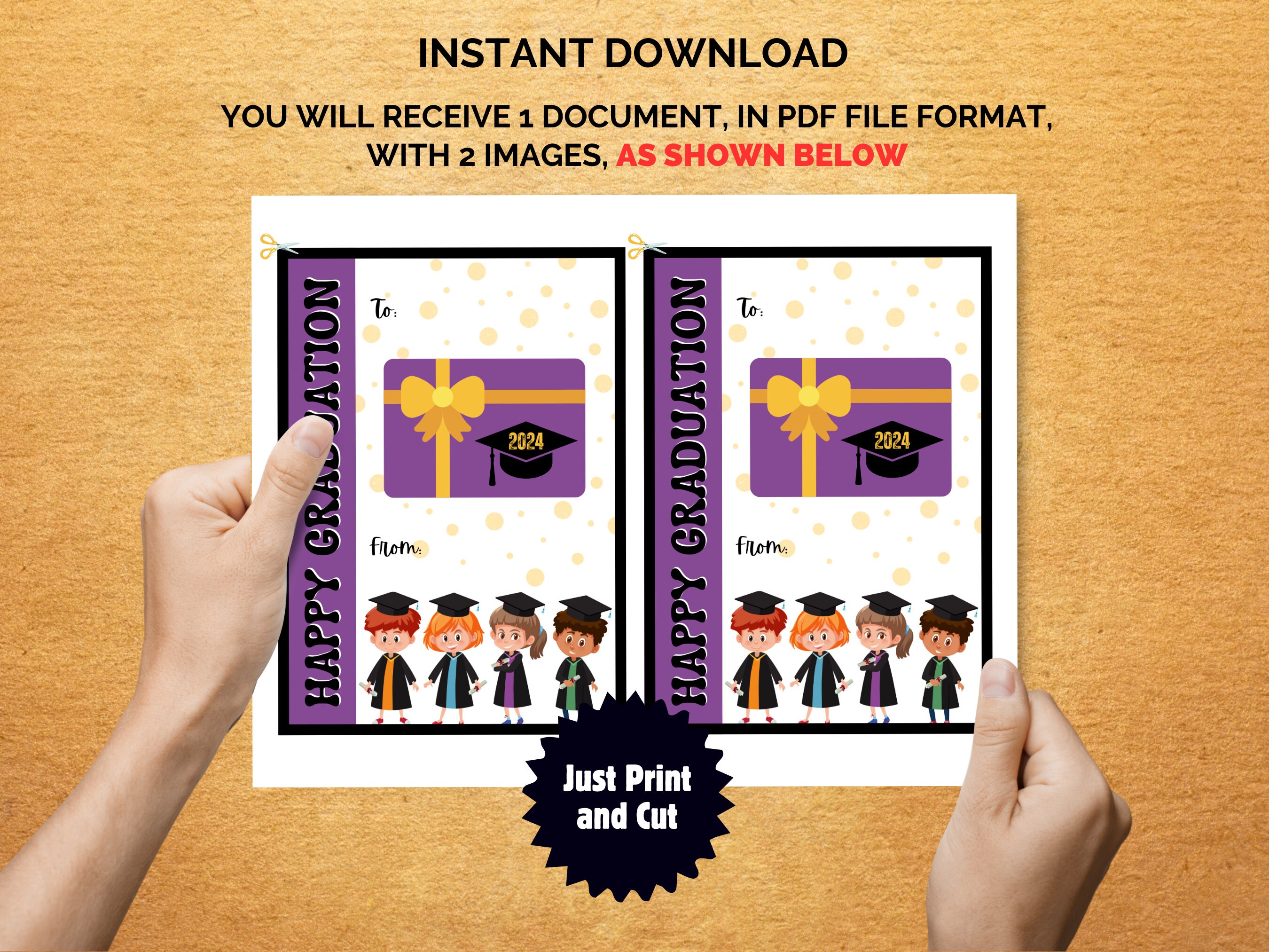 Graduation Gift Card Holder, Class of 2024, Graduation Gift, Congrats ...