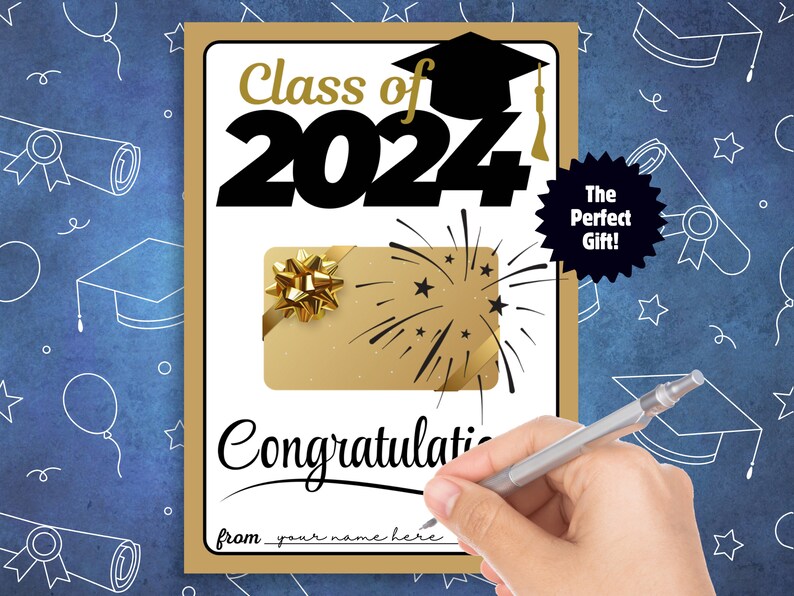Graduation Gift Card Holder, Class of 2024, Graduation Gift, Congrats ...
