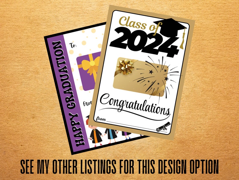Graduation Gift Card Holder, Class of 2024, Graduation Gift, Congrats ...