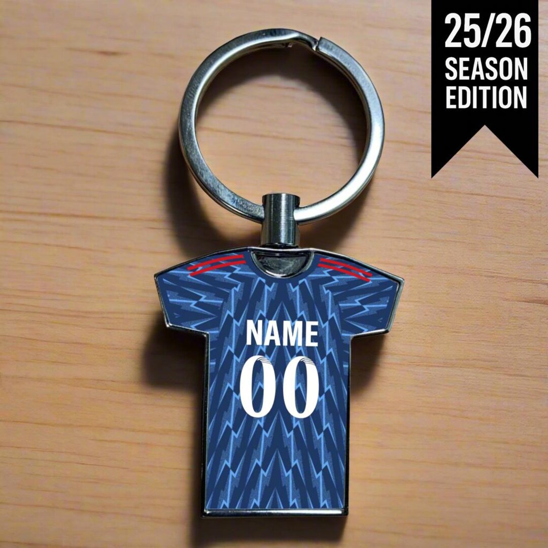 Personalised Arsenal Women 2025/26 Away Kit Style Metal Football Shirt ...