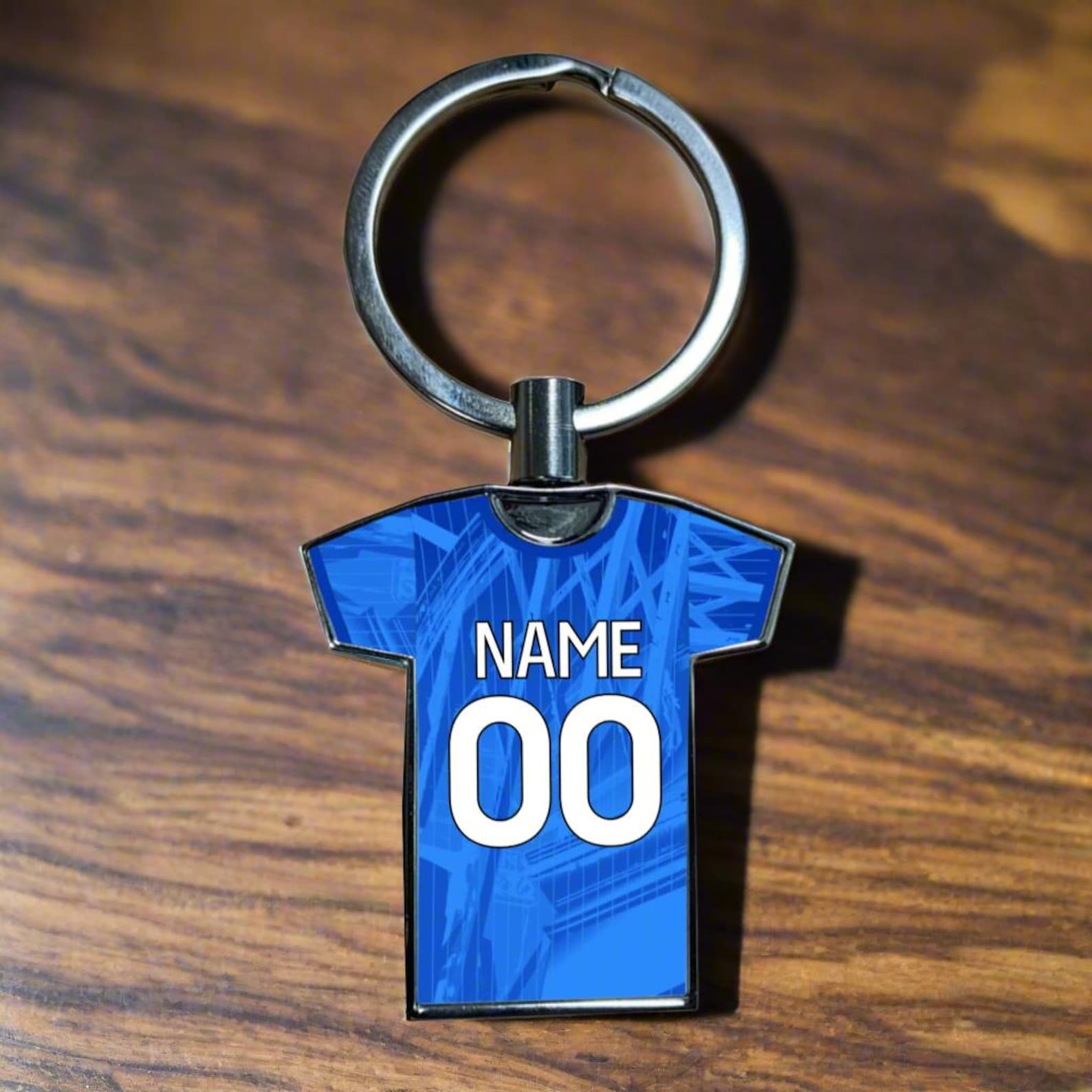 Personalised Chelsea Football 2025/26 Home Kit Style Metal Shirt ...