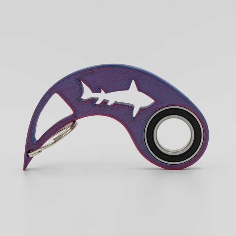 Keyrambit MIDNIGHTCITY Keyspinner With Shark MIDNIGHTCITY Keyspinner ...