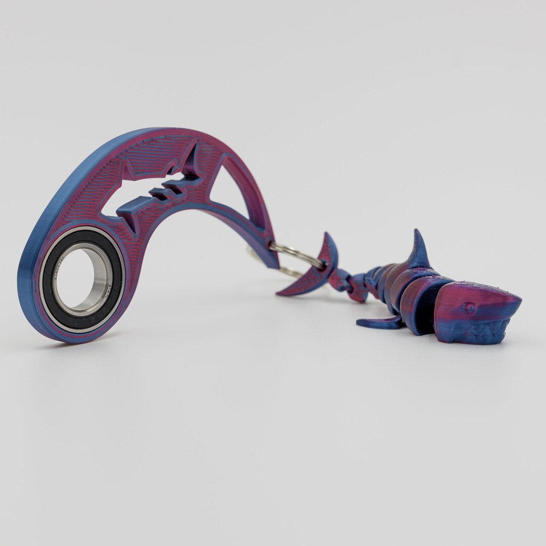 Keyrambit MIDNIGHTCITY Keyspinner With Shark MIDNIGHTCITY Keyspinner ...