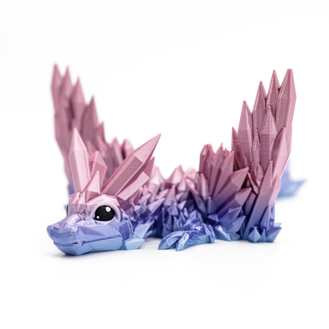 Movable Crystal Dragon With Wings DREAMNIGHT 3D Dragon, Anti-stress Toy ...