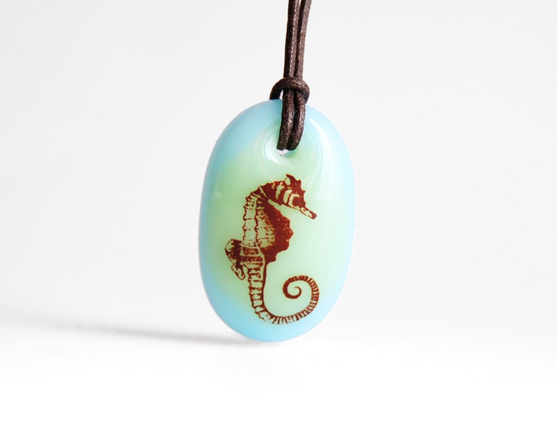 Seahorse Necklace Ocean Jewelry, Marine Creature Nautical Sea Horse ...