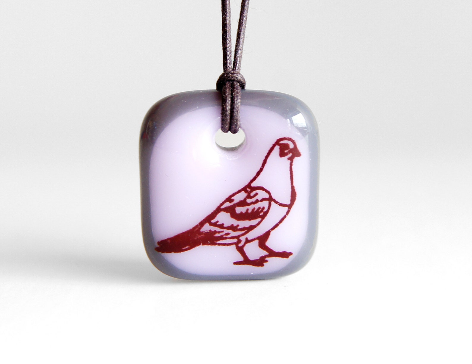 Pigeon Necklace Fun Bird Jewelry Bird Lover Gift Colorful - Etsy