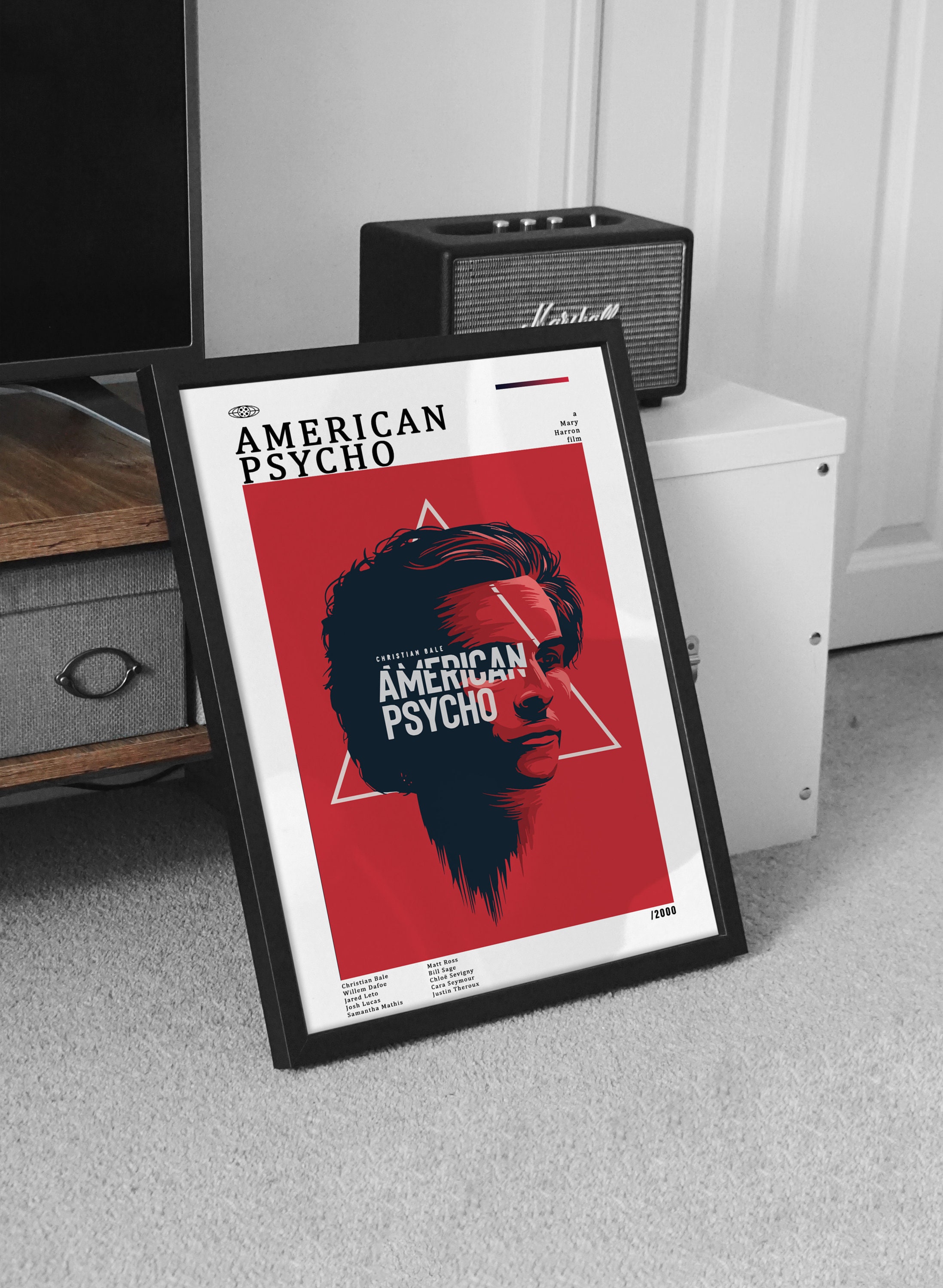 American Psycho Movie Poster, American Psycho Wall Decor, American ...