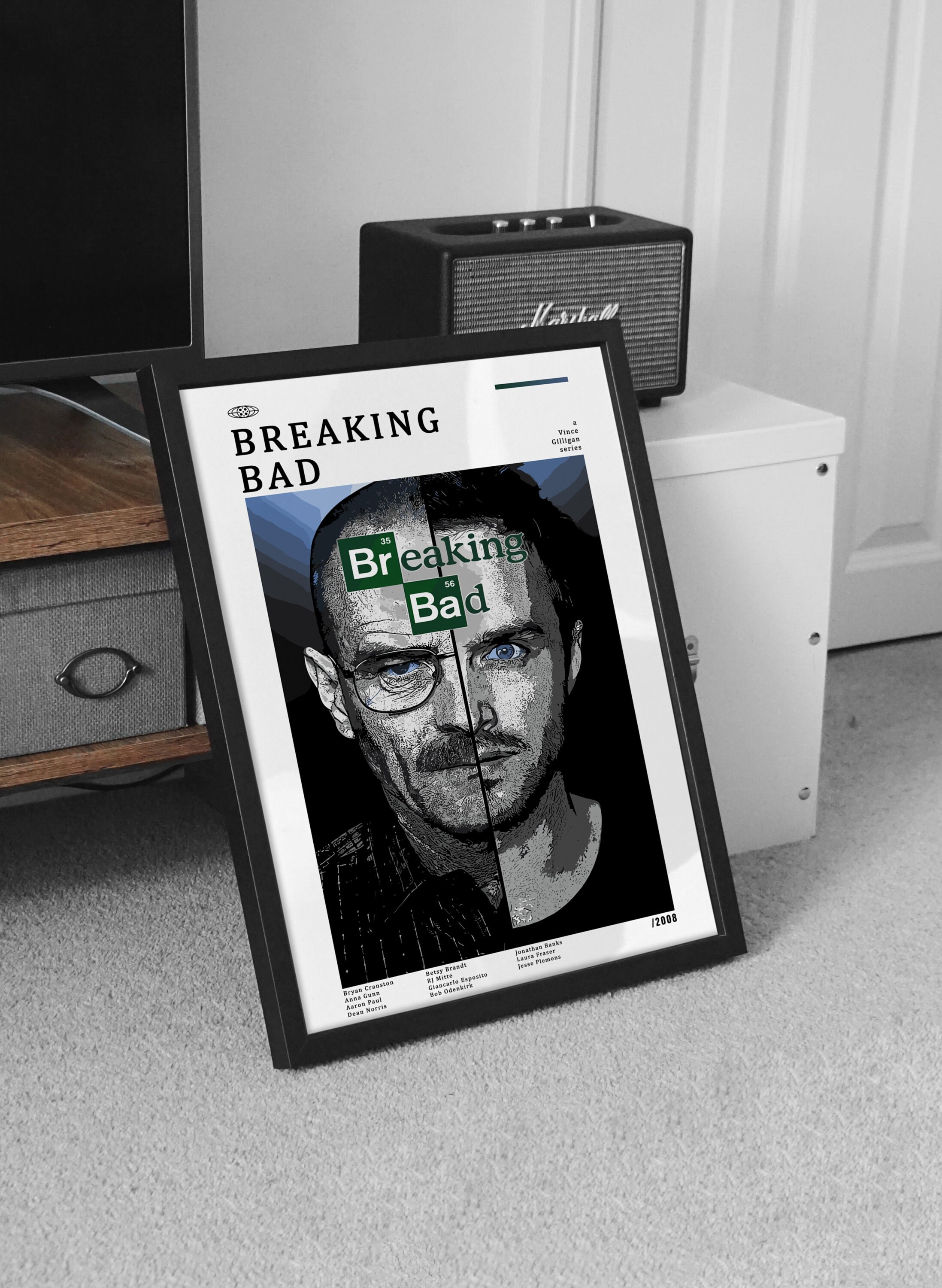Breaking Bad Movie Poster, Breaking Bad Wall Decor, Breaking Bad Poster ...