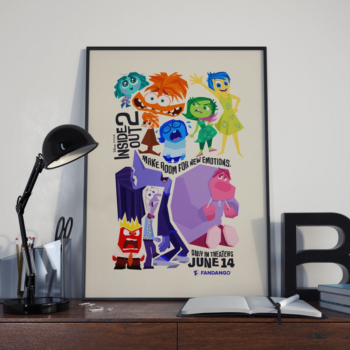 Inside Out 2 Movie Poster, Inside Out 2 Wall Decor, Inside Out 2 Poster ...
