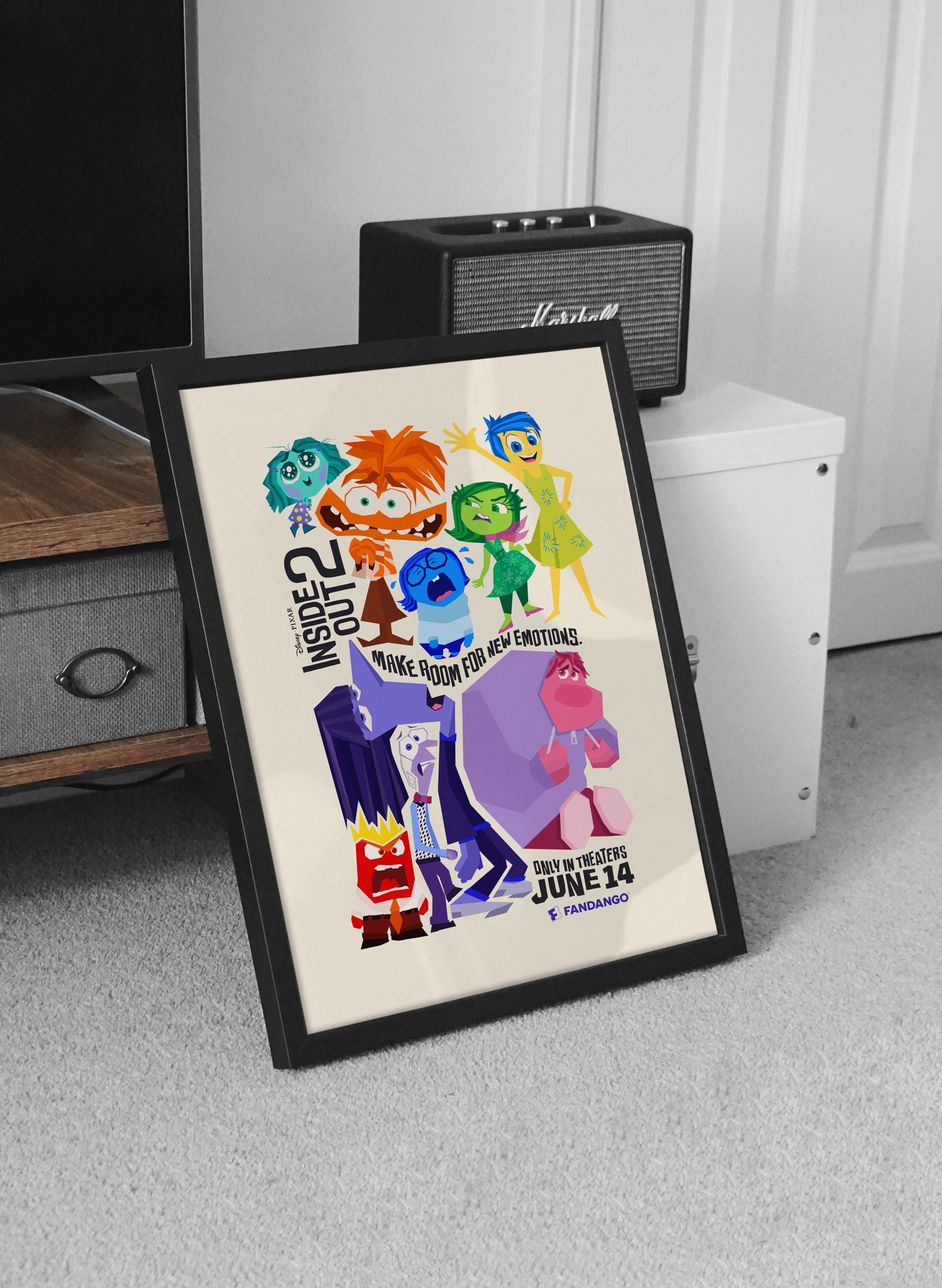 Inside Out 2 Movie Poster, Inside Out 2 Wall Decor, Inside Out 2 Poster ...